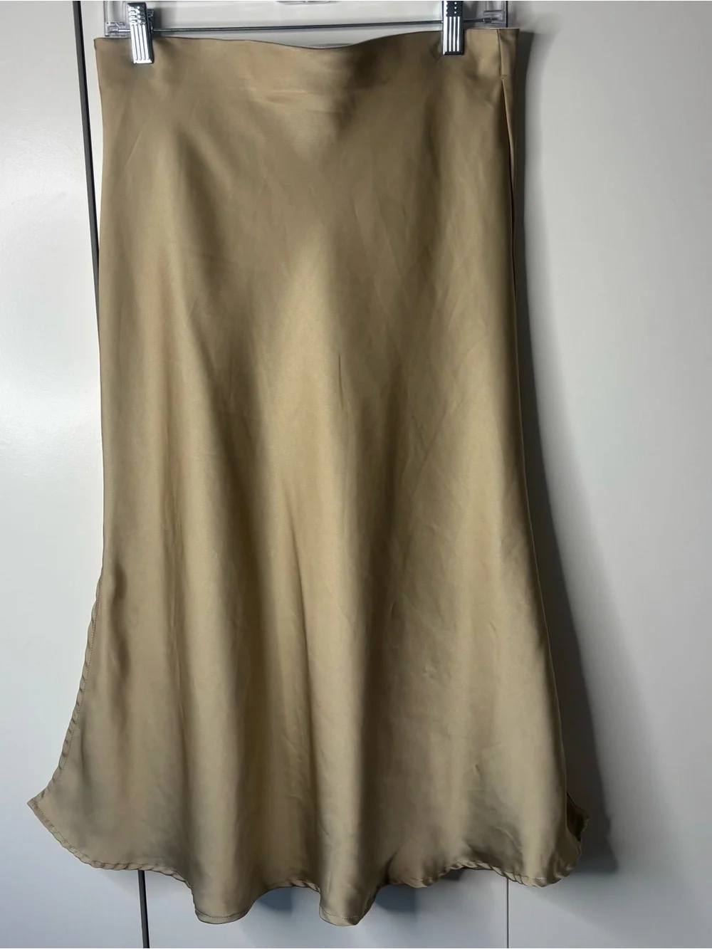 Maze Collection | Skirts | Satin Bias Maxi Skirt In Olive Green | Poshmark